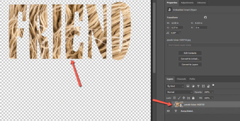 4 Easy Steps to Add Texture to Text in Photoshop