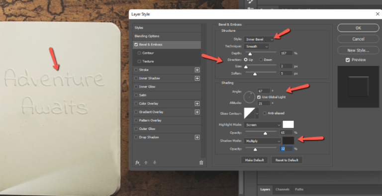 How to Emboss Text in Photoshop (Realistic Effect)