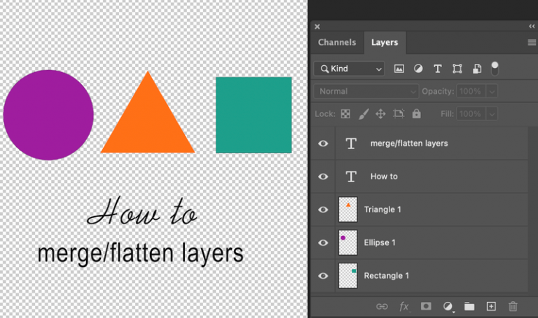 How to Merge and Flatten Layers in Photoshop (Tutorials)