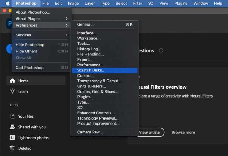 How to Clear Scratch Disk for Photoshop (Windows & macOS)